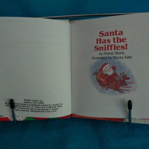 Vintage 1995 Santa Has the Sniffles Little Landoll Books by Diane ...