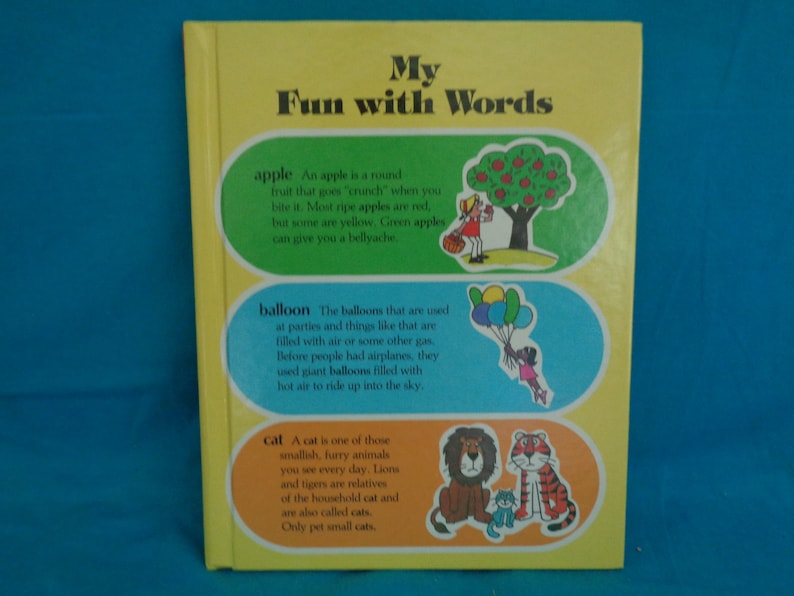 1974 My Fun With Words Book One A - K by James Ertel - Etsy