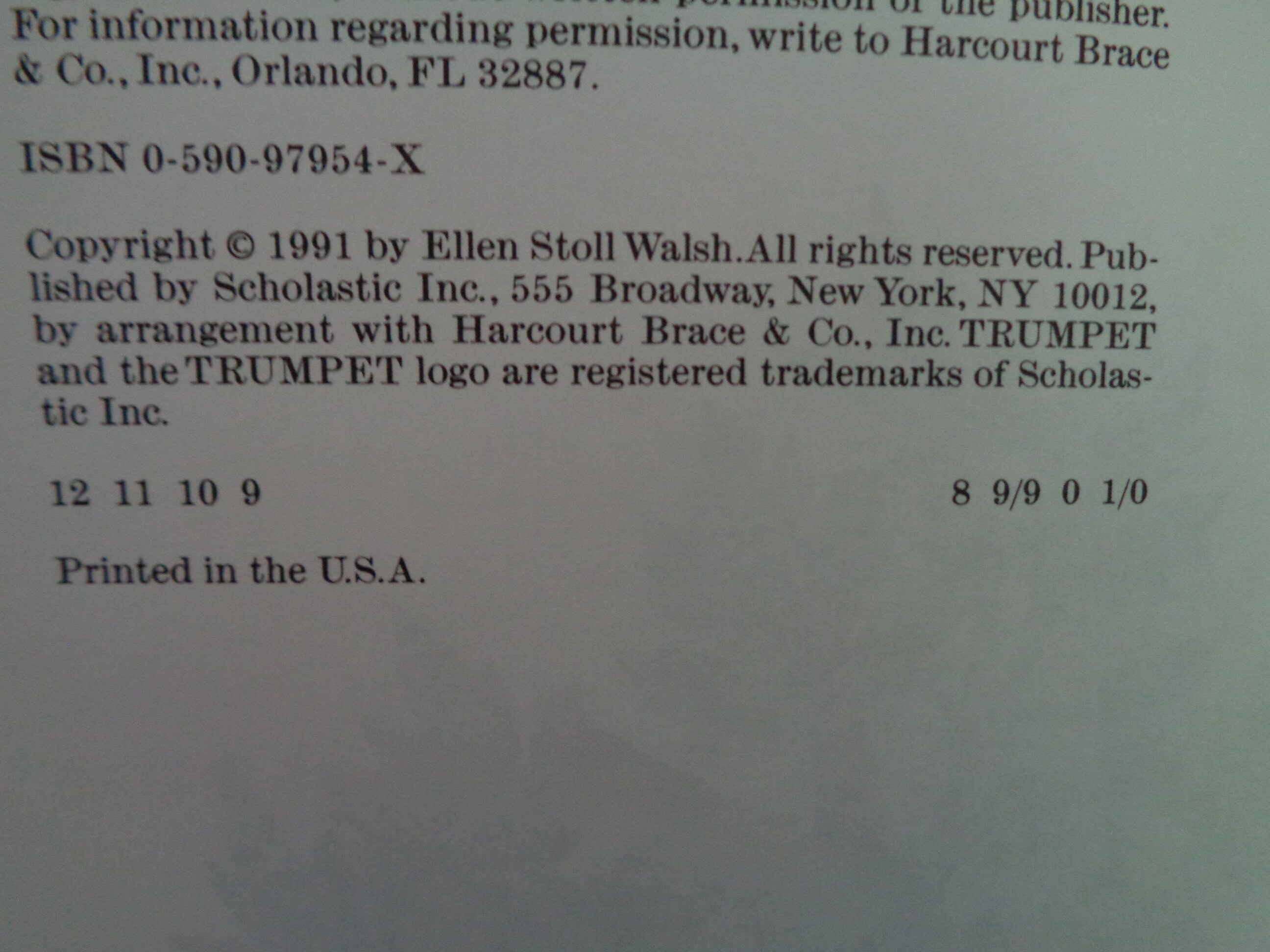 1991 Mouse Count Book by Ellen Stoll Walsh - Etsy