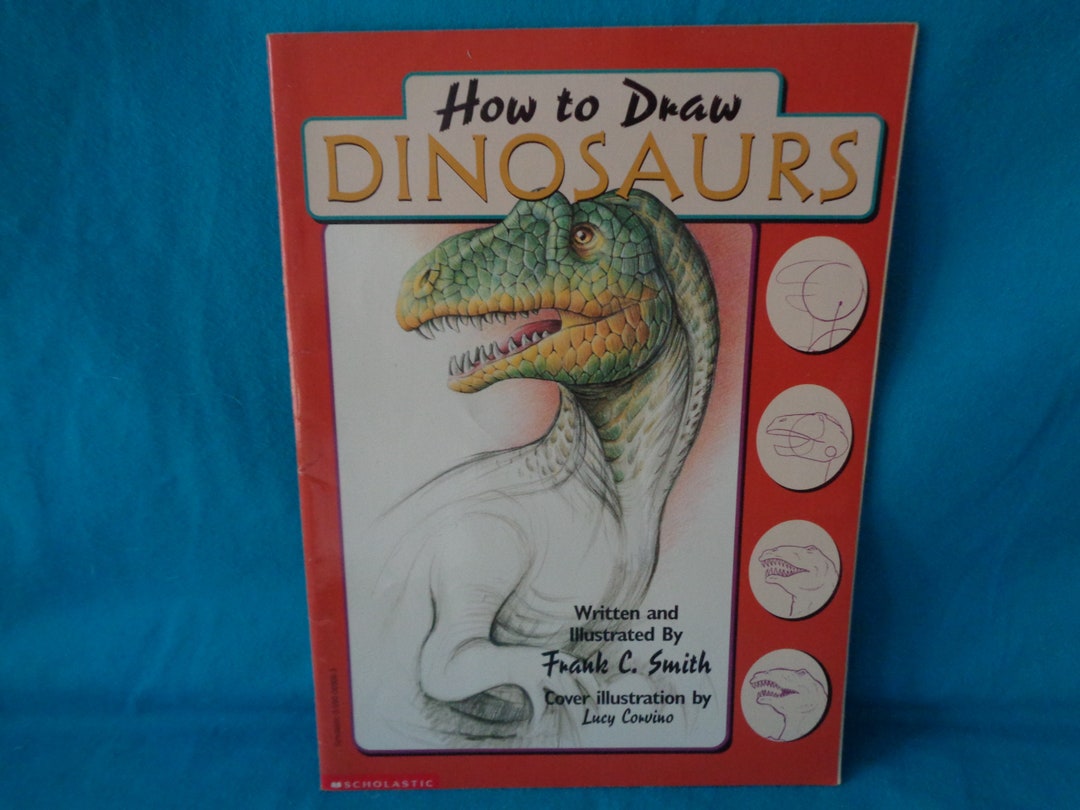 Vintage 1985 How to Draw Dinosaurs Book by Frank C. Smith - Etsy
