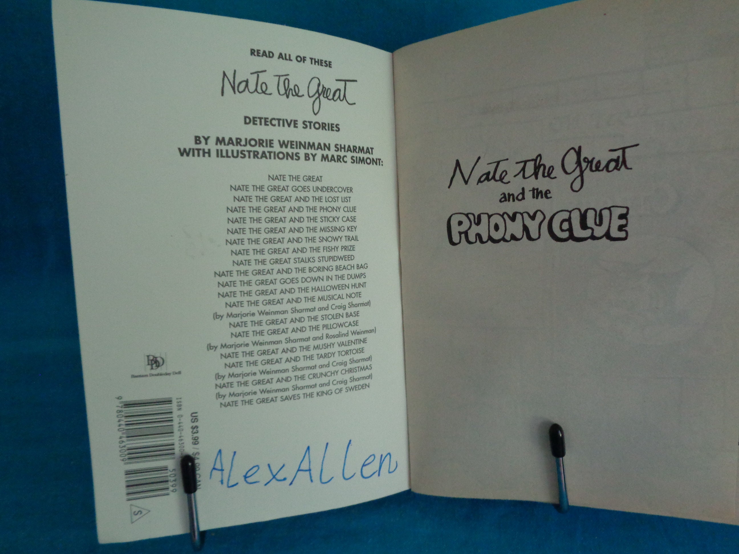 1985 Nate the Great and the Phony Clue book by Marjorie | Etsy