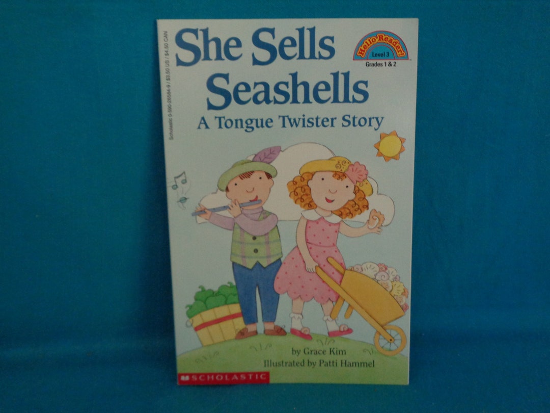 1995 She Sells Seashells A Tongue Twister Story Book by Grace Kim - Etsy