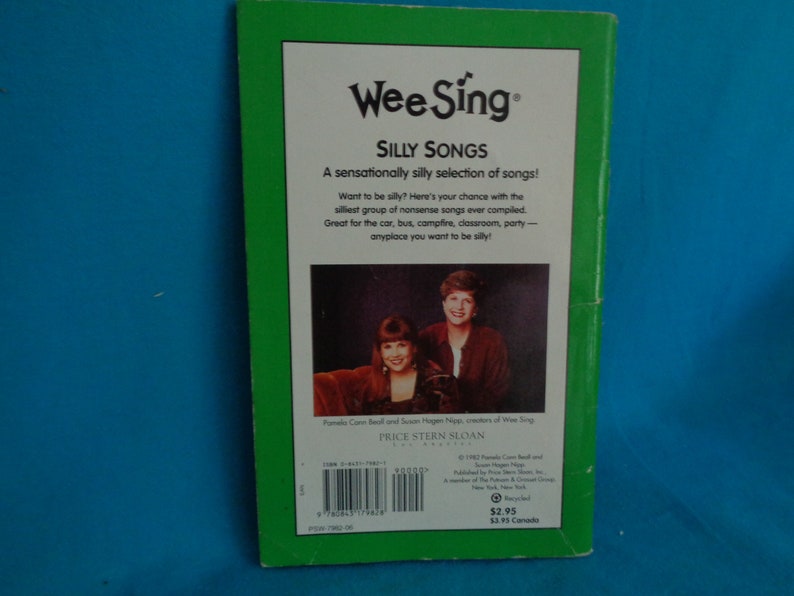 1982 Wee Sing Silly Songs Book Only by Pamela Conn Beall and Susan ...