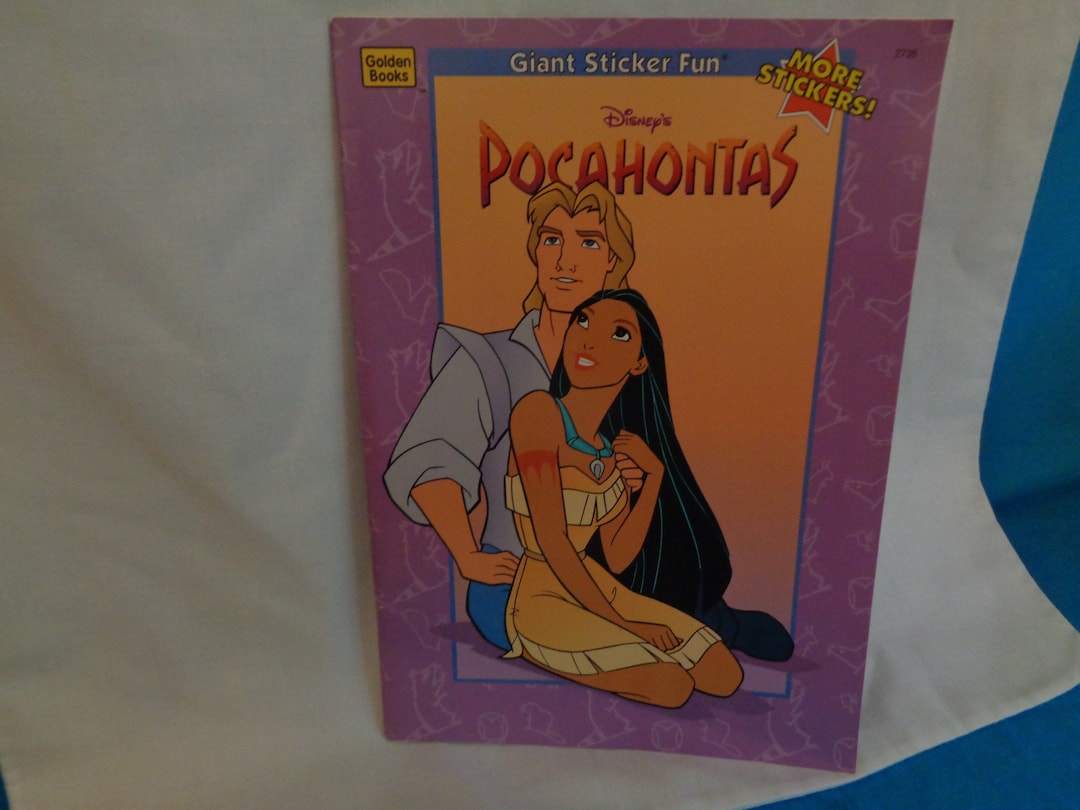 1995 Disney's Pocahontas Giant Sticker Fun Book - Unused - Etsy