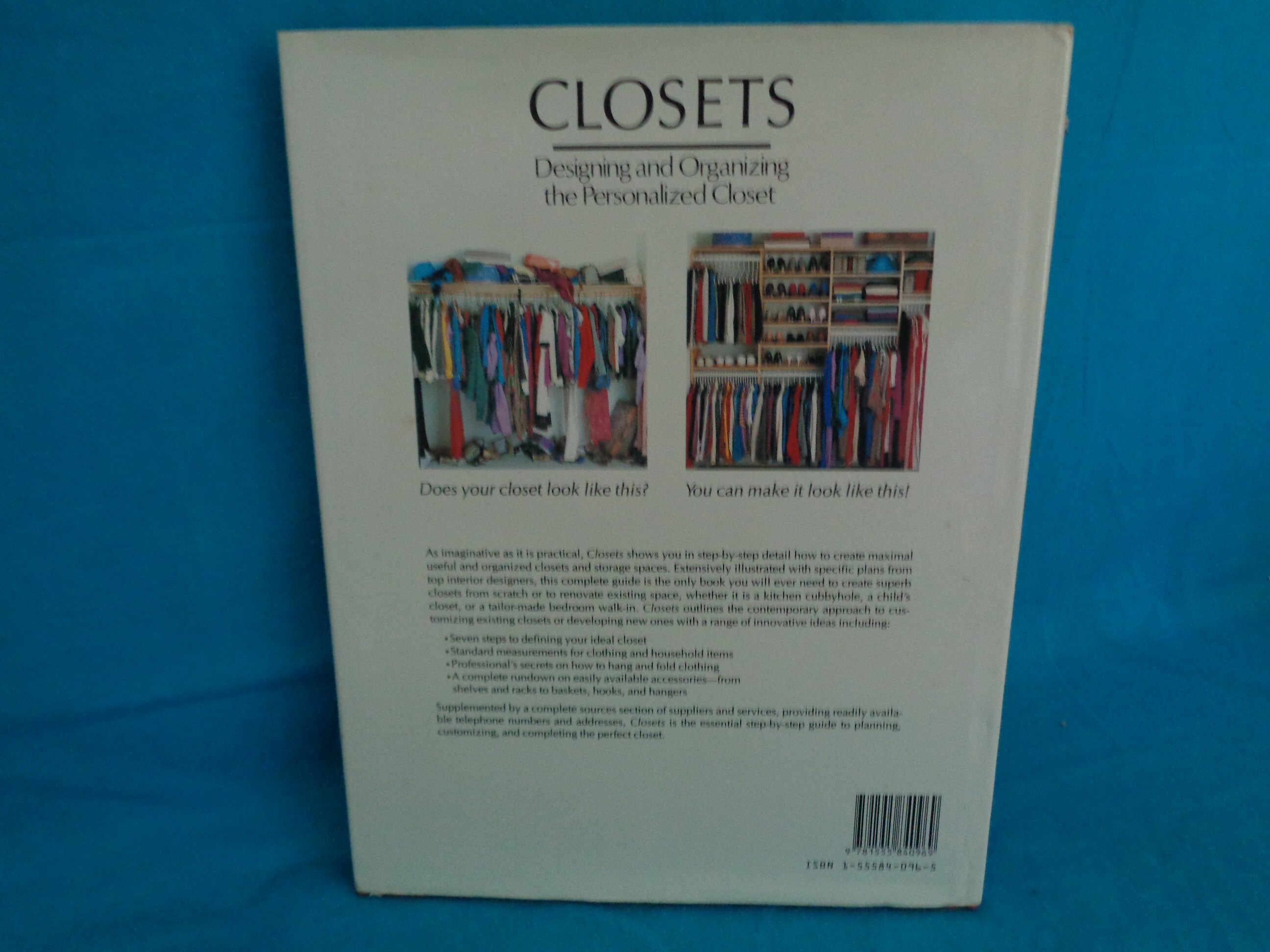 1988 Closets Designing and Organizing the Personalized Closet Book by ...