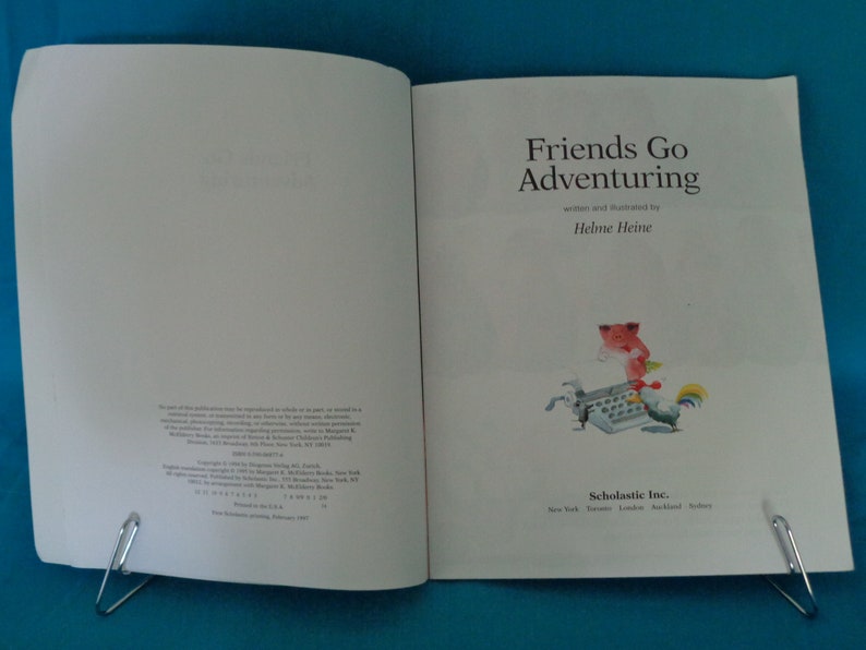 Vintage 1997 Friends Go Adventuring Book by Helme Heine - Etsy