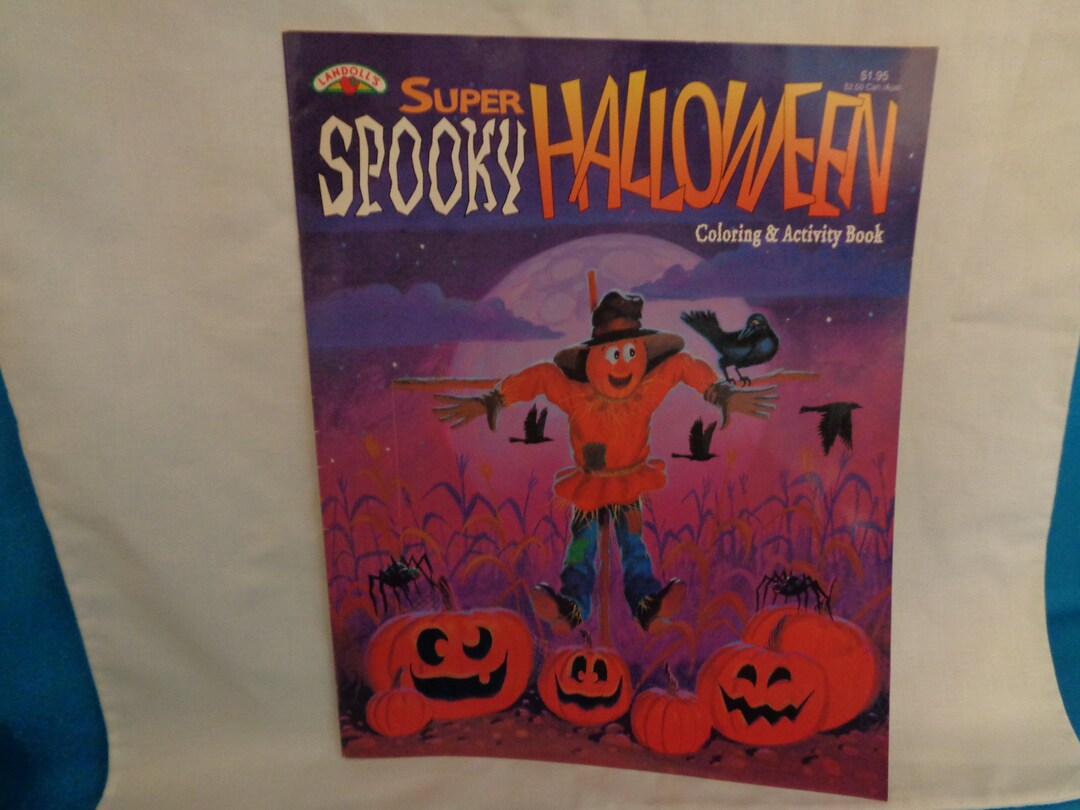 1994 Super Spooky Halloween Coloring & Activity Book Unused - Etsy