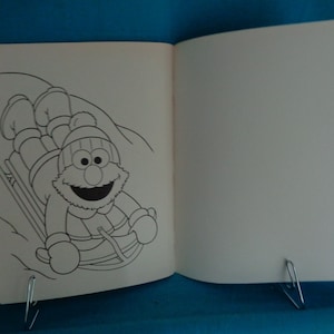 1993 Sesame Street Elmo's Christmas A First Coloring Book - Unused ...