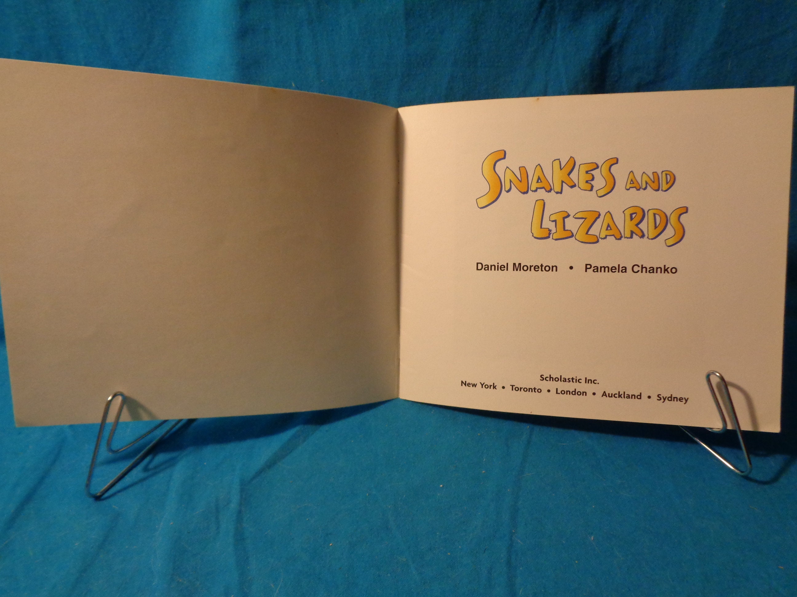 Vintage 1998 Snakes and Lizards Book by Daniel Moreton and Pamela ...