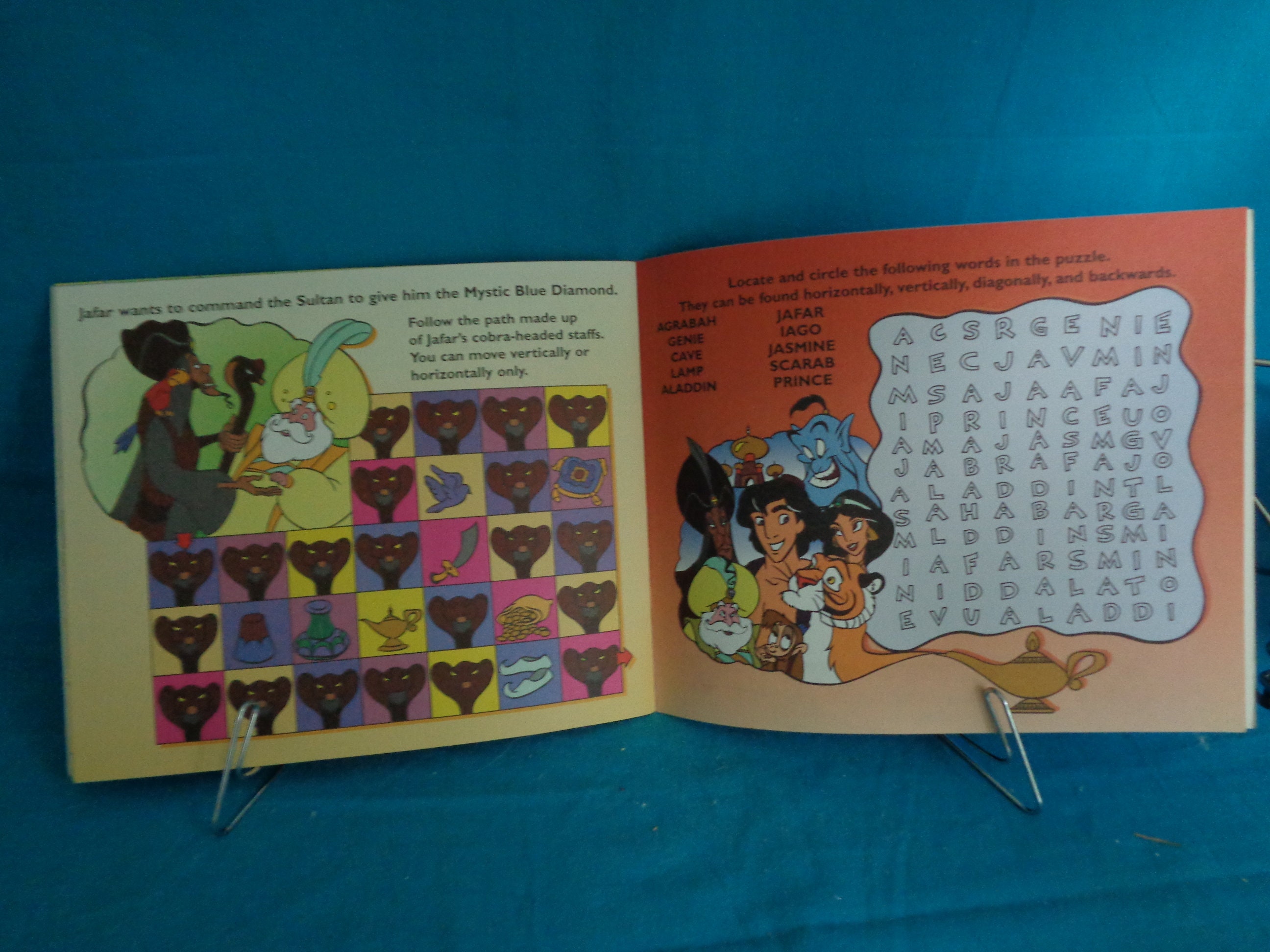 1996 Disney's Aladdin High-flying Puzzles and Mazes Book Unused. - Etsy