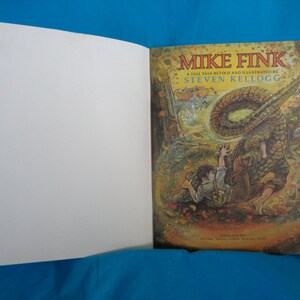 Vintage 1993 Mike Fink A Tall Tale Retold and Illustrated by Seven ...