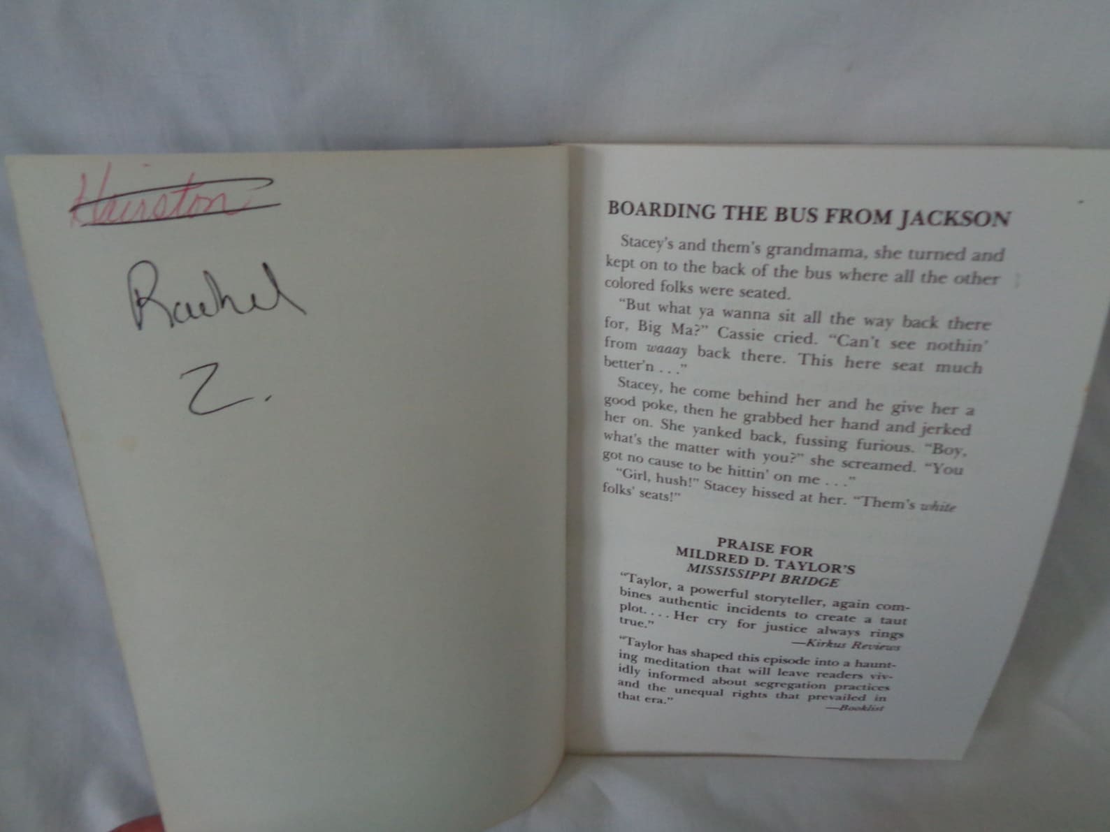 Vintage 1992 Mississippi Bridge Book by Mildred D. Taylor - Etsy