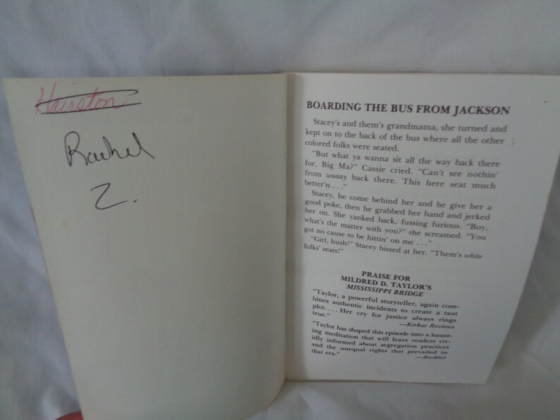 Vintage 1992 Mississippi Bridge Book by Mildred D. Taylor - Etsy