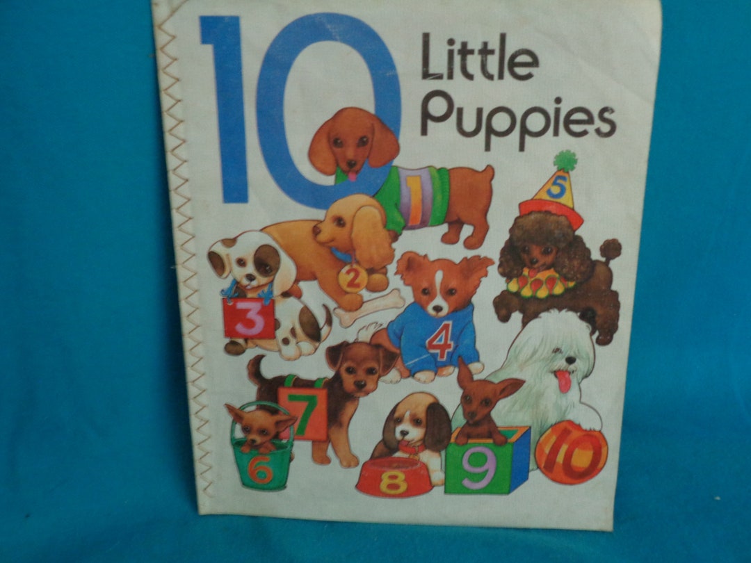 1985 10 Little Puppies Number Counting Book by Cheryl Harness - Etsy