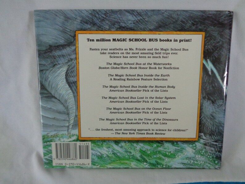 Vintage 1995 the Magic School Bus Inside a Hurricane Hardcover Book ...