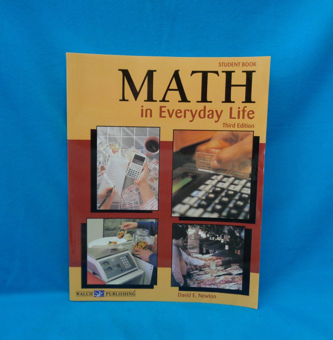 Vintage 2001 Math in Everyday Life Student Book Third Edition by David ...