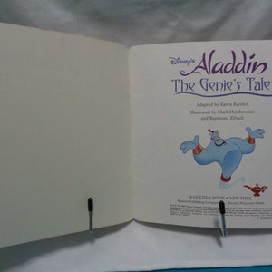 Vintage 1993 Disney's Aladdin the Genie's Tale Golden Book Adapted by ...