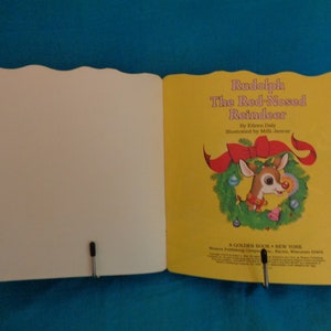 1993 Rudolph the Red-nosed Reindeer a Golden Super Shape Book by Eileen ...