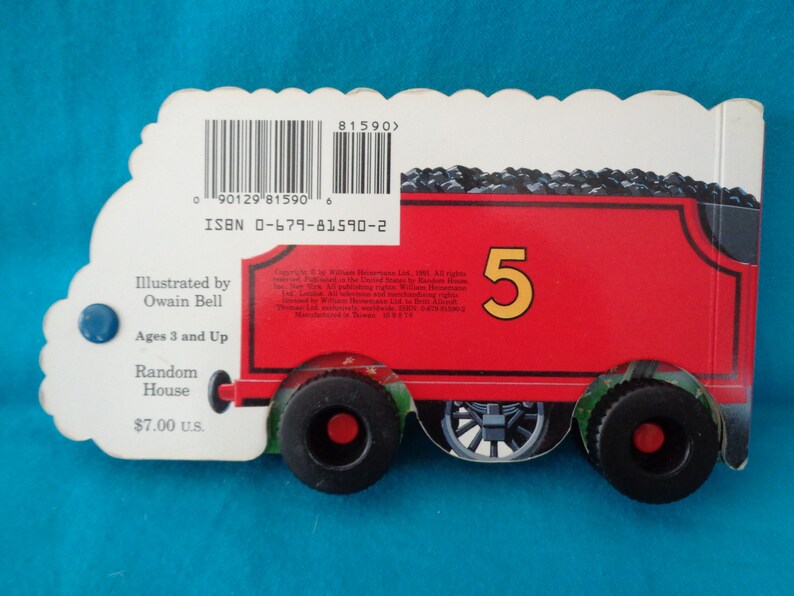 Vintage 1991 James the Red Engine Board Book Based on the Railway ...