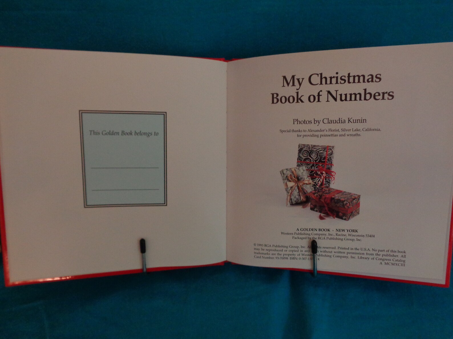 1993 My Christmas Alphabet and My Christmas Book of Numbers Set of 2 ...