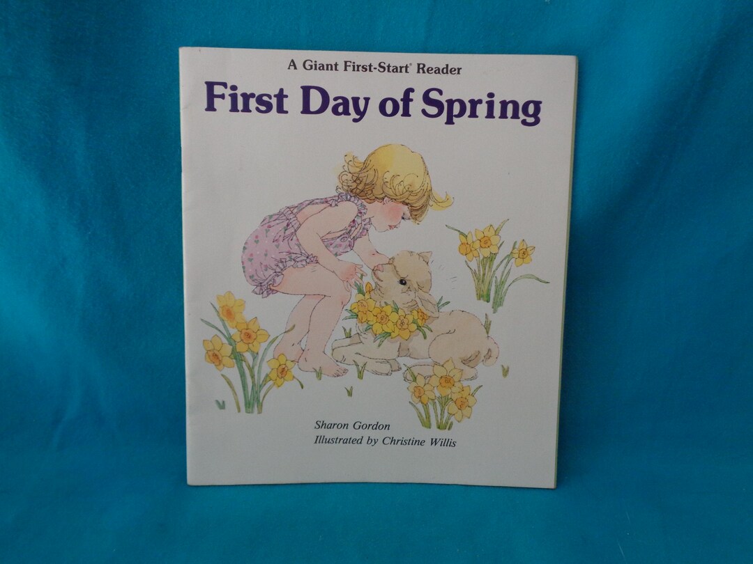 Vintage First Day of Spring A Giant First-start Reader Book by Sharon ...
