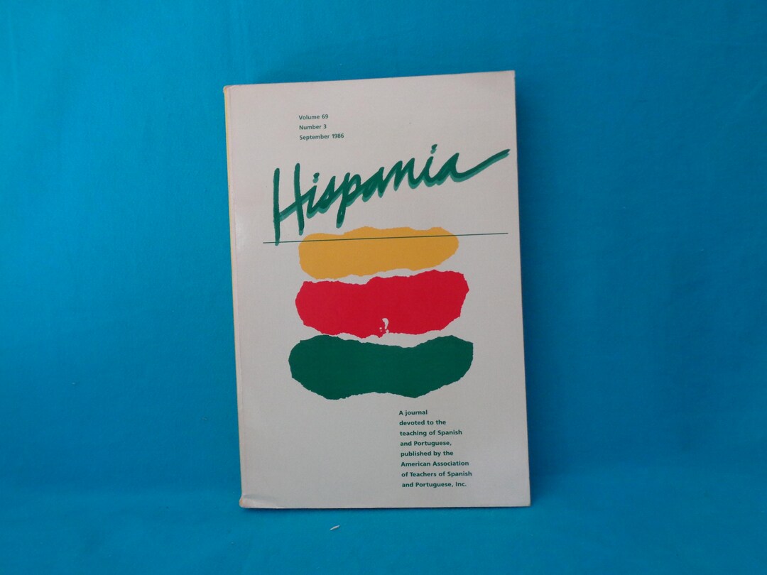 Vintage 1986 Hispania Volume 69 Number 3 September 1986 Journal Book by ...