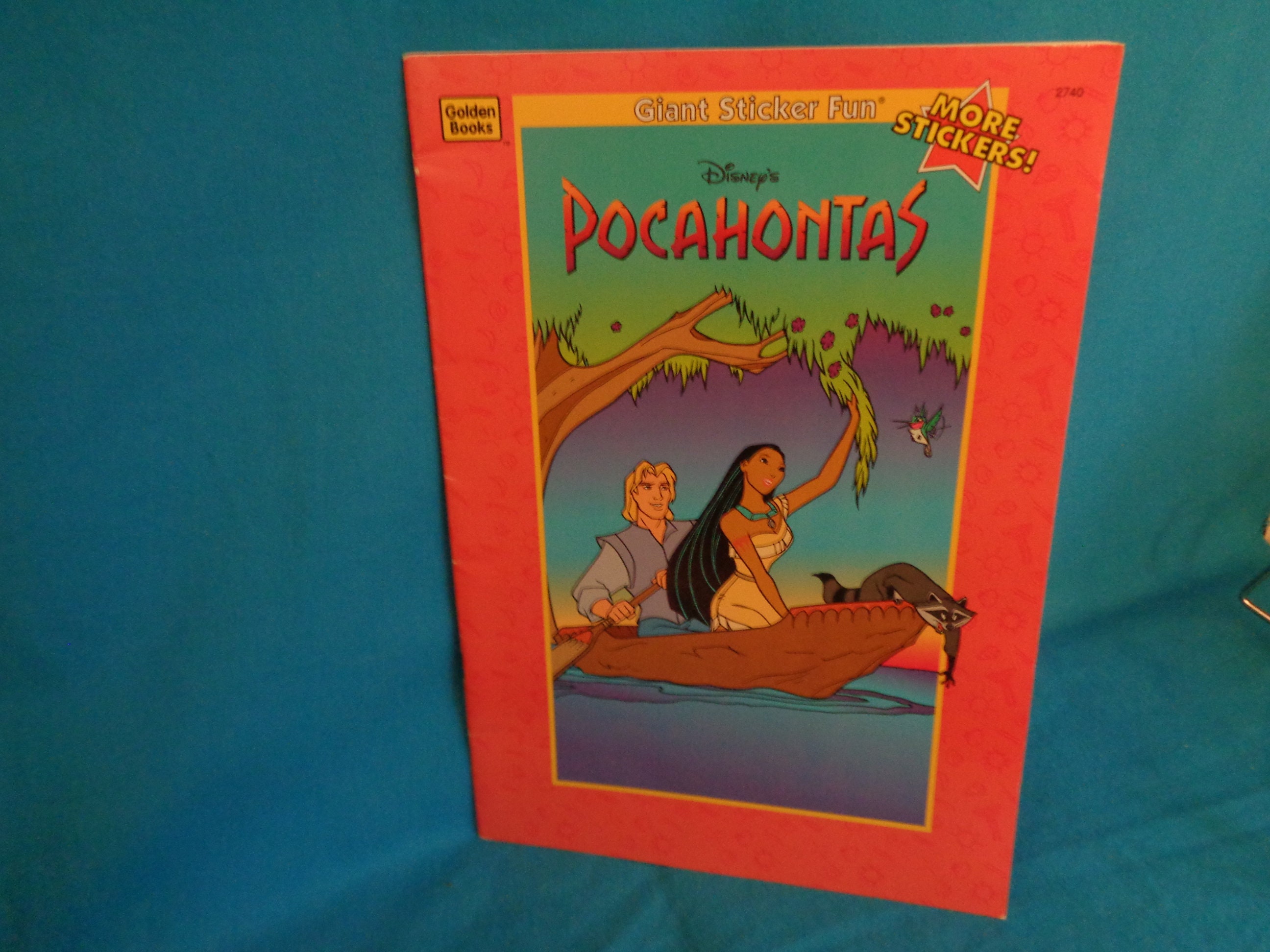 1995 Disney's Pocahontas Giant Sticker Fun Book Unused - Etsy