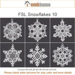 FSL Mini Snowflake Lights Free Standing Lace Christmas | Etsy