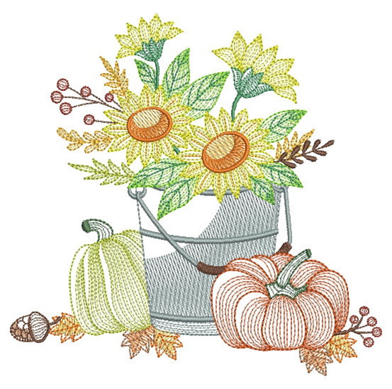 Autumn the Beautiful Machine Embroidery Designs Pack Instant Download ...