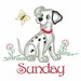 Days of the Week Dalmatian Machine Embroidery Designs Pack Instant ...