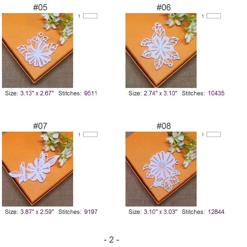 FSL Flowers Free Standing Lace Machine Embroidery Designs Instant ...