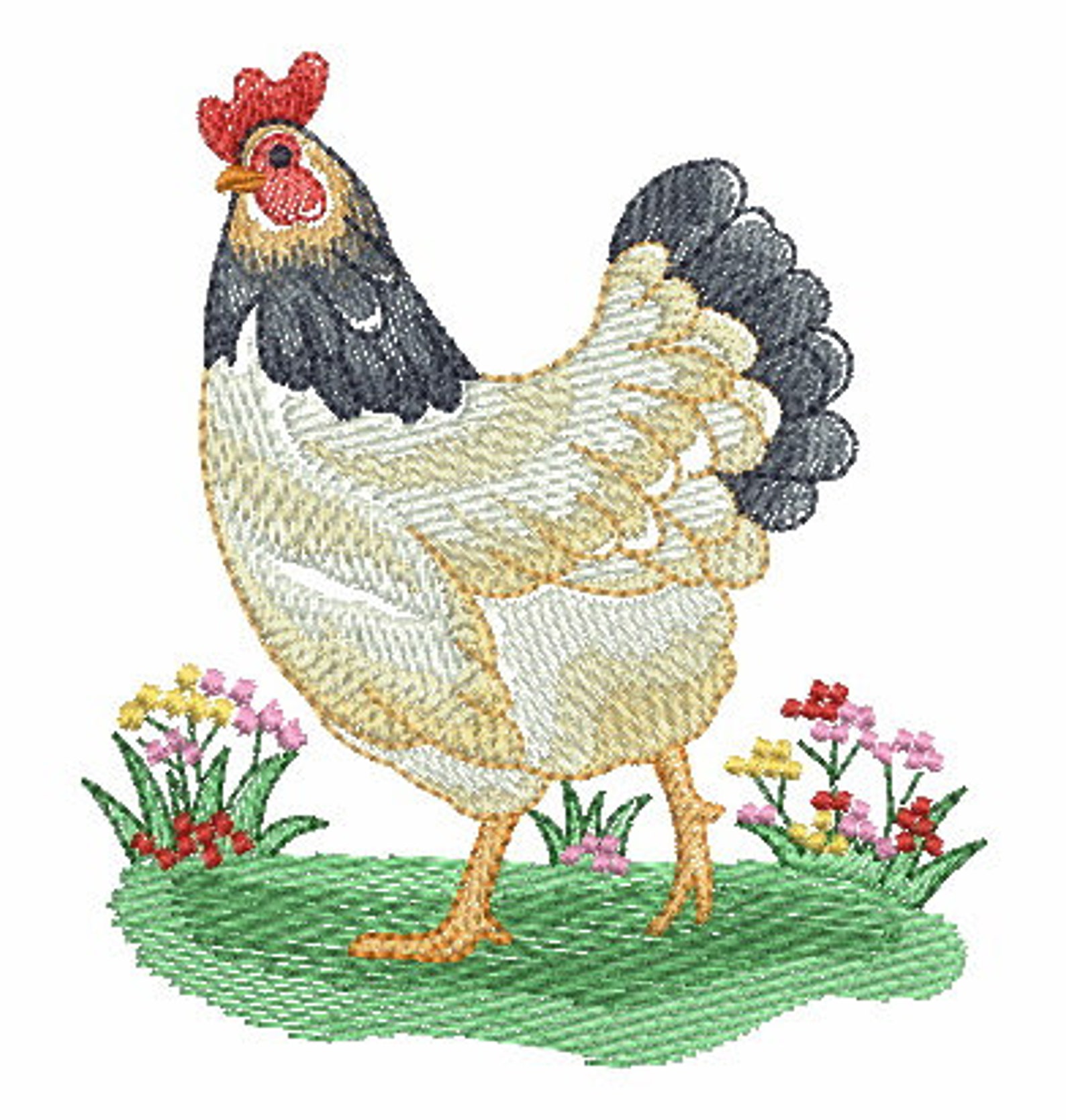 Chickens Machine Embroidery Designs Instant Download 4x4 5x5 Hoop 10 ...