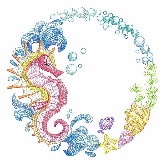 Under the Sea Machine Embroidery Designs Instant Download 5x5 - Etsy