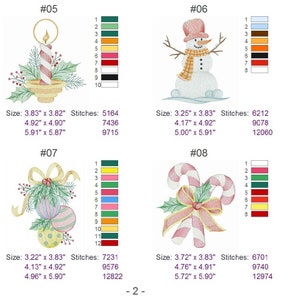 Rippled Christmas Machine Embroidery Designs Instant Download 4x4 5x5 ...