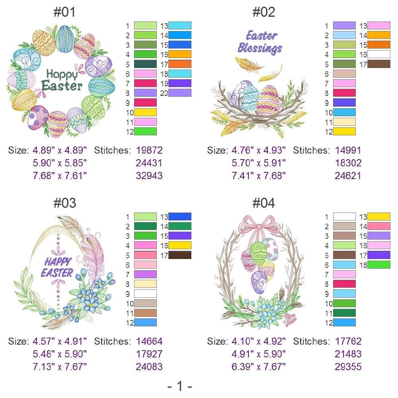 Happy Easter Machine Embroidery Designs Instant Download 5x5 - Etsy