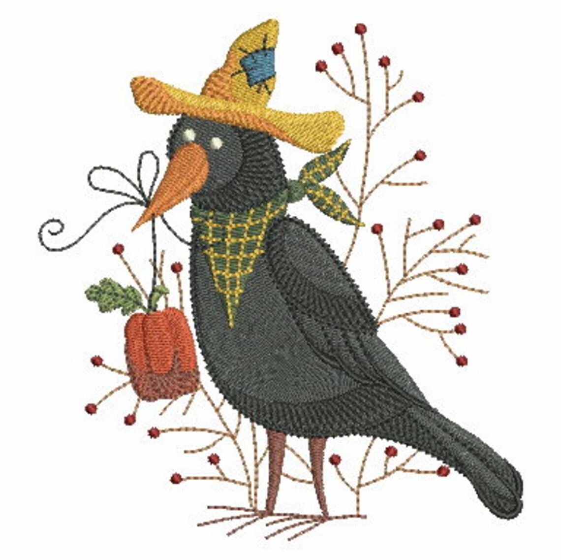 Country Autumn Scene Machine Embroidery Designs Pack Instant Download ...