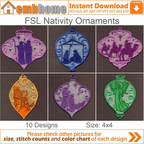 FSL Mini Christmas Ornament Free Standing Lace Machine - Etsy