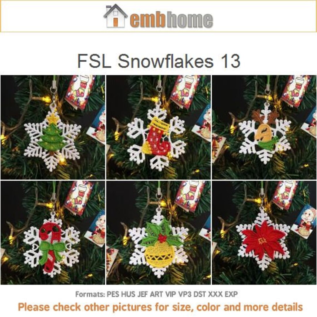 FSL Snowflakes Free Standing Lace Christmas Ornament Machine - Etsy