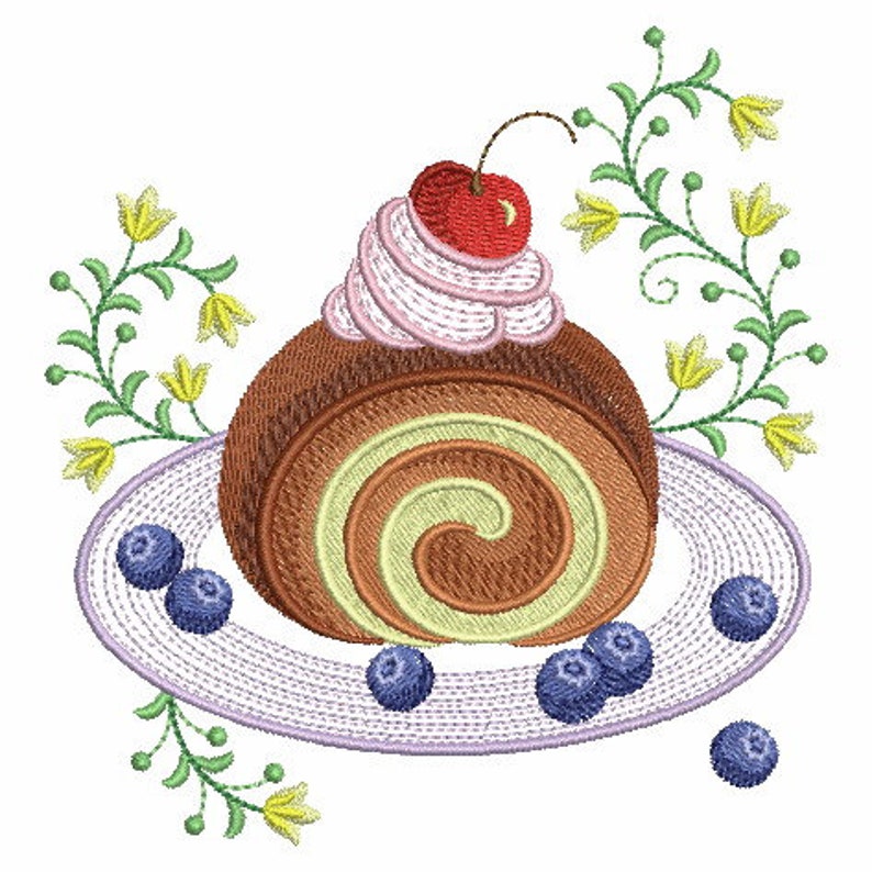 Afternoon Tea Time Machine Embroidery Designs Pack Instant Download 4x4 ...