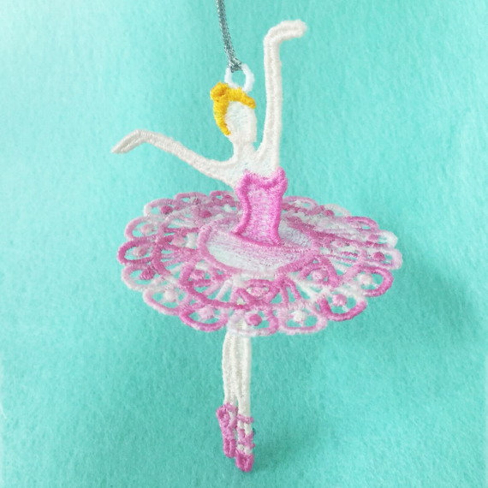 3D FSL Ballerina Free Standing Lace Machine Embroidery Designs Instant ...