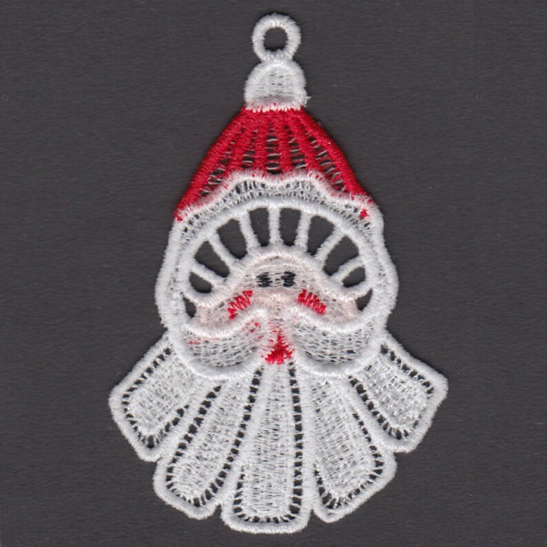 FSL Santa Face Free Standing Lace Machine Embroidery Designs - Etsy