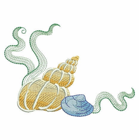 Seashells Machine Embroidery Designs Instant Download 4x4 5x5 6x6 Hoop ...