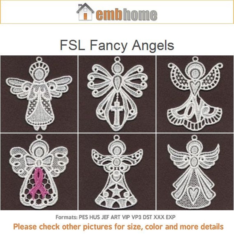 FSL Fancy Angels Free Standing Lace Machine Embroidery Designs - Etsy FSL Fancy Angels Free Standing Lace Machine Embroidery Designs - Etsy
