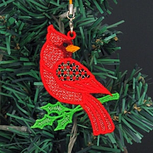 FSL Christmas Cardinal Free Standing Lace Machine Embroidery Designs ...