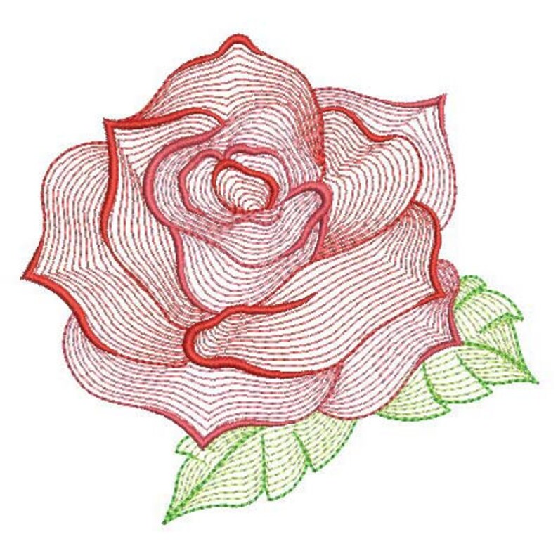 Rippled Flowers Machine Embroidery Designs Pack Instant - Etsy