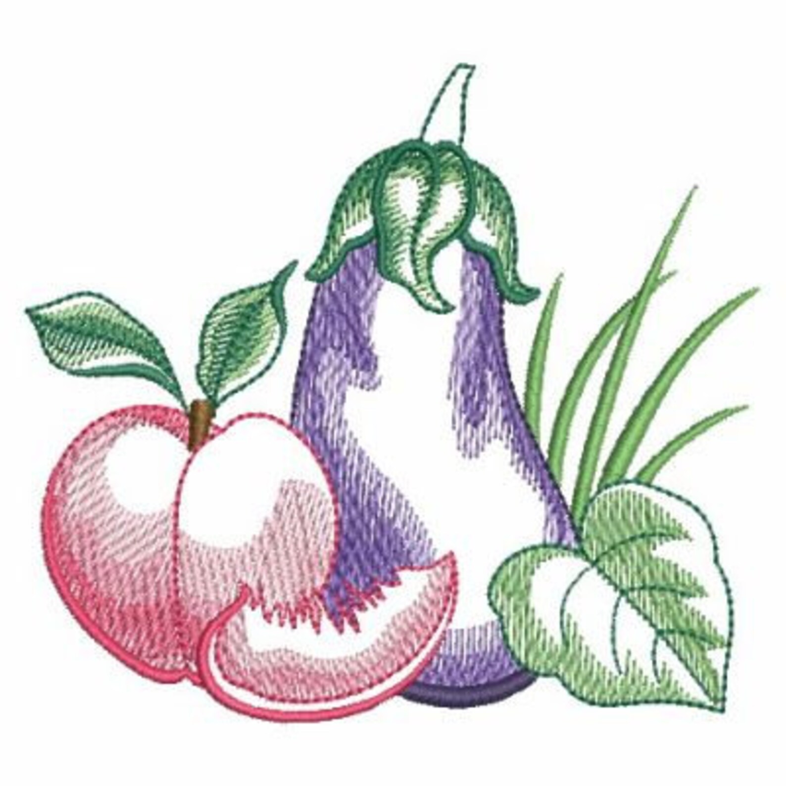 Fruit and Veggie Machine Embroidery Designs Pack Instant - Etsy