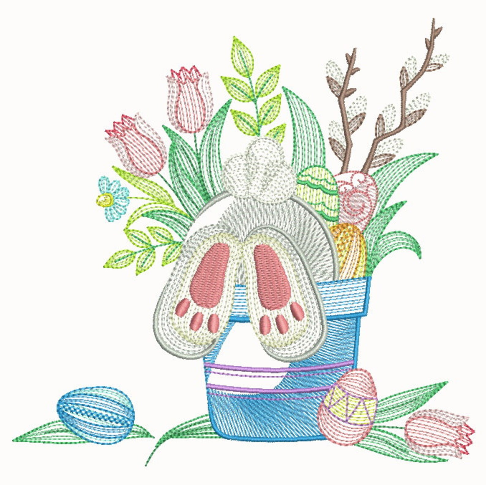 Happy Easter Machine Embroidery Designs Pack Instant Download 5x5 6x6 ...