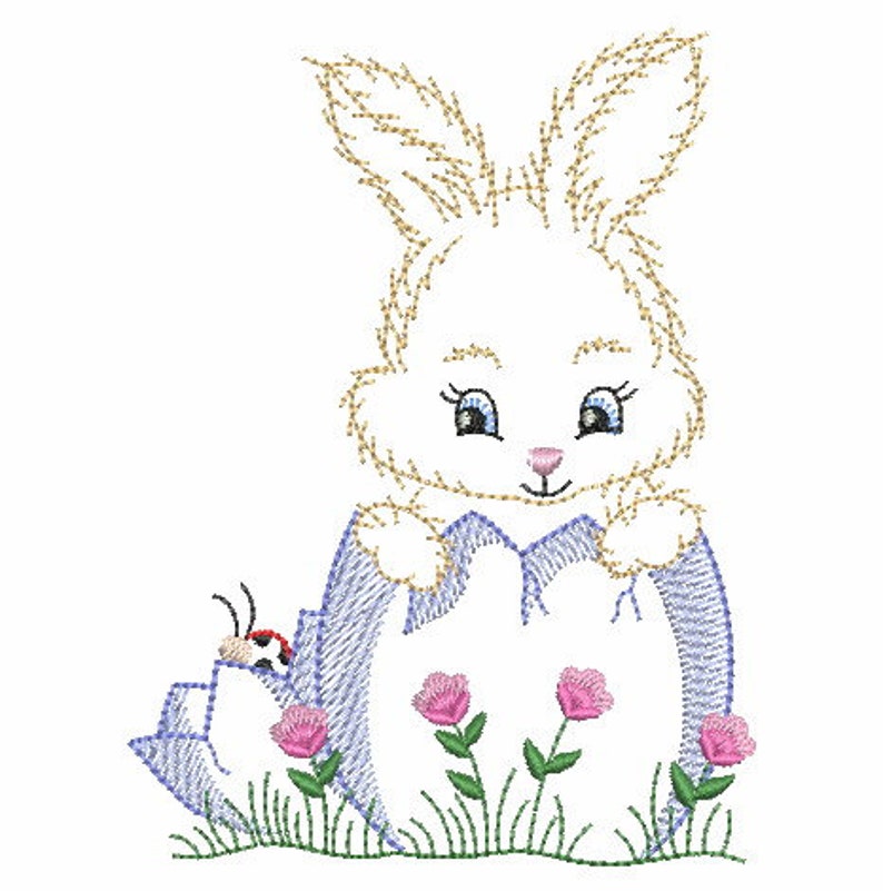 Vintage Easter Machine Embroidery Designs Pack Instant - Etsy