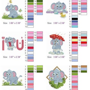 Baby Elephant Cute Animals Quilt Machine Embroidery Designs Instant ...