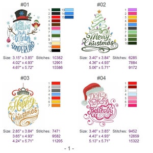 Christmas Sayings Machine Embroidery Designs Instant Download 4x4 5x5 ...